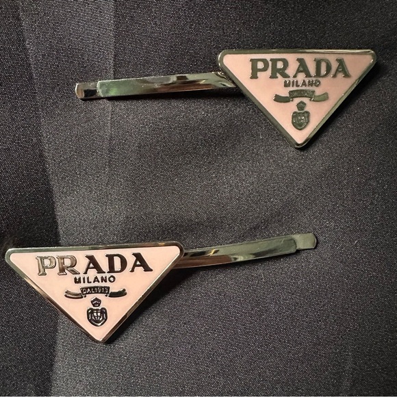 Prada | Accessories | Prada Pink Metal Hair Pins | Poshmark